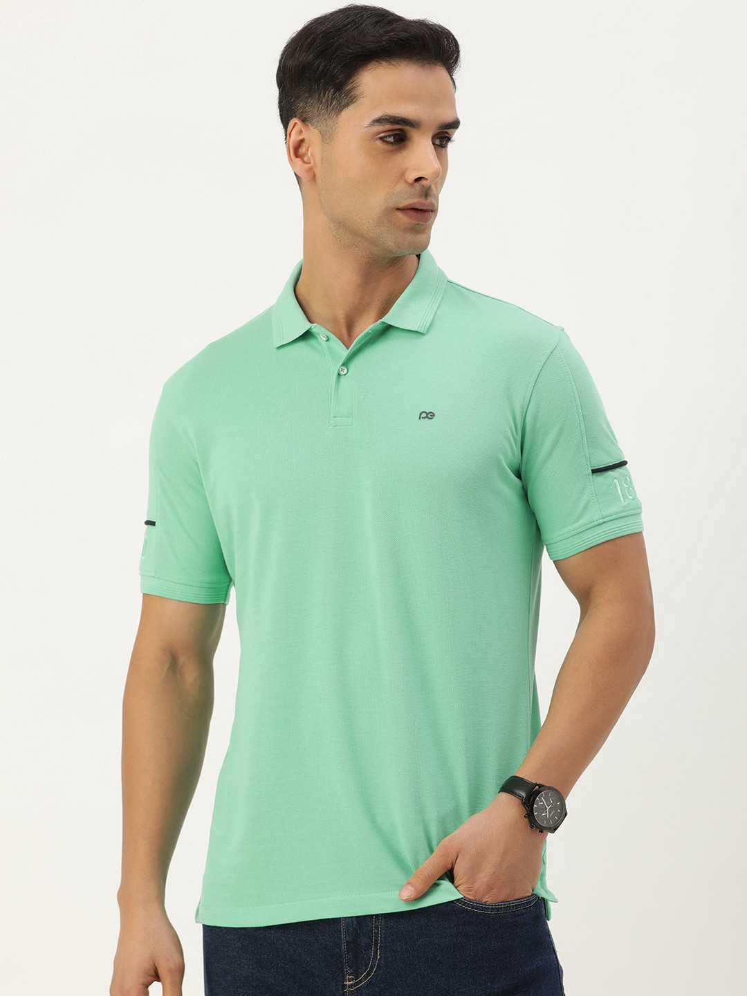 Buy Peter England Polo Collar T Shirt - Tshirts for Men 23033762 | Myntra