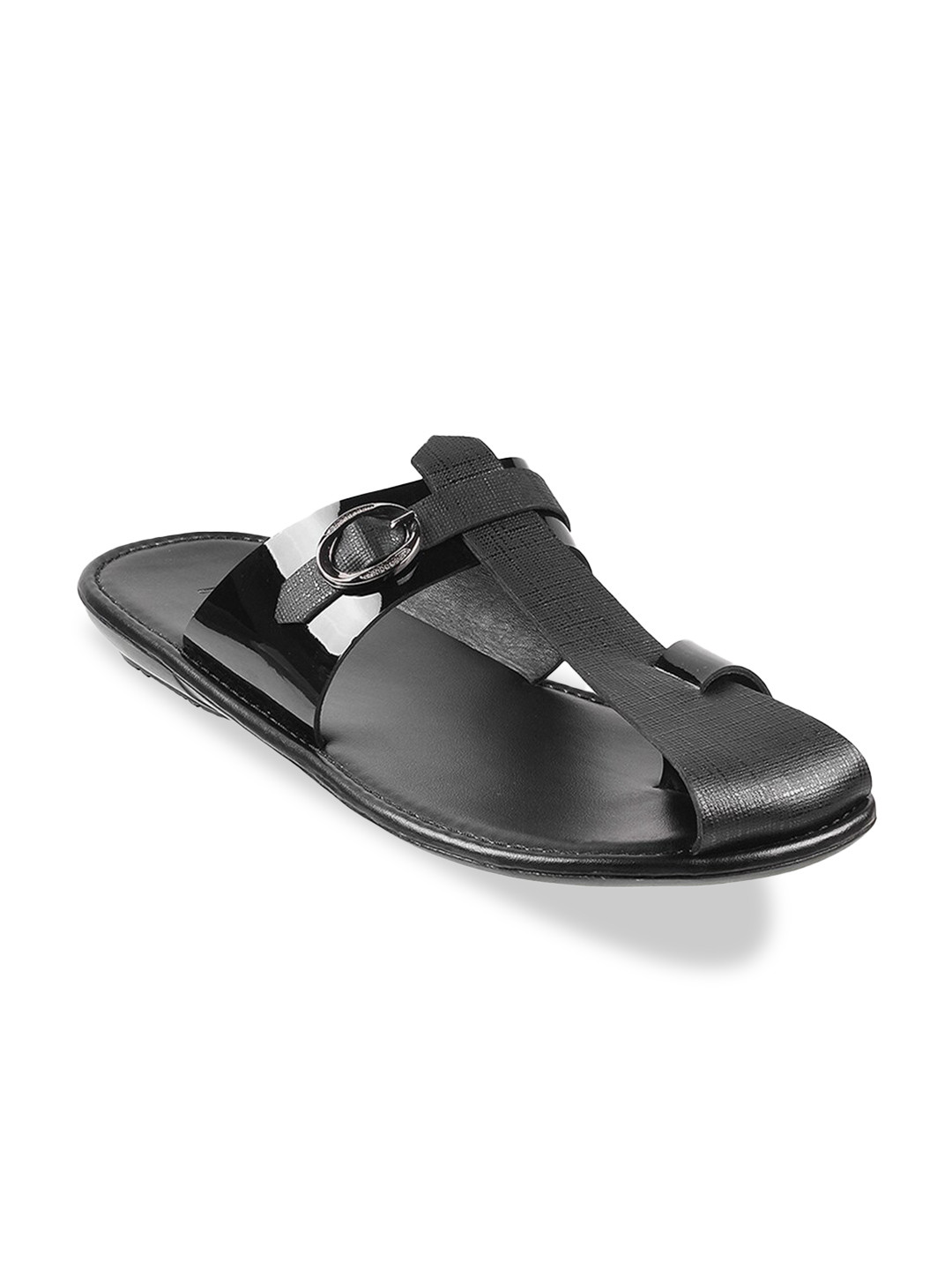 Buy Mochi Men Open One Toe Comfort Sandals With Buckle Detail - Sandals ...