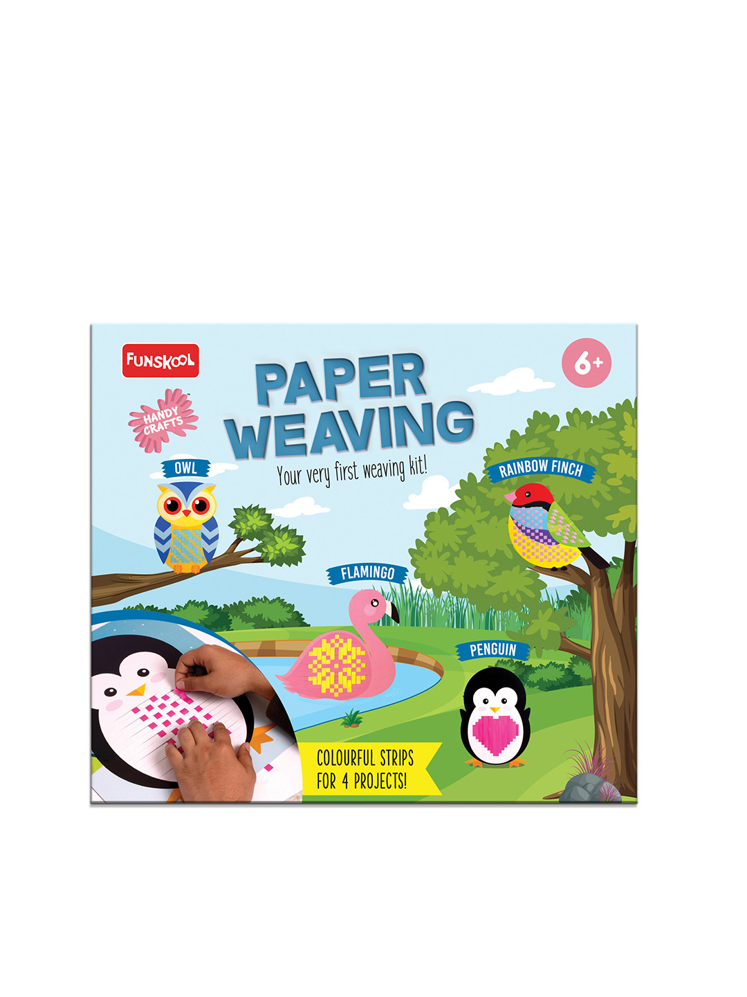 Buy Handycrafts Paper Weaving Kit - Art And Craft for Unisex Kids ...