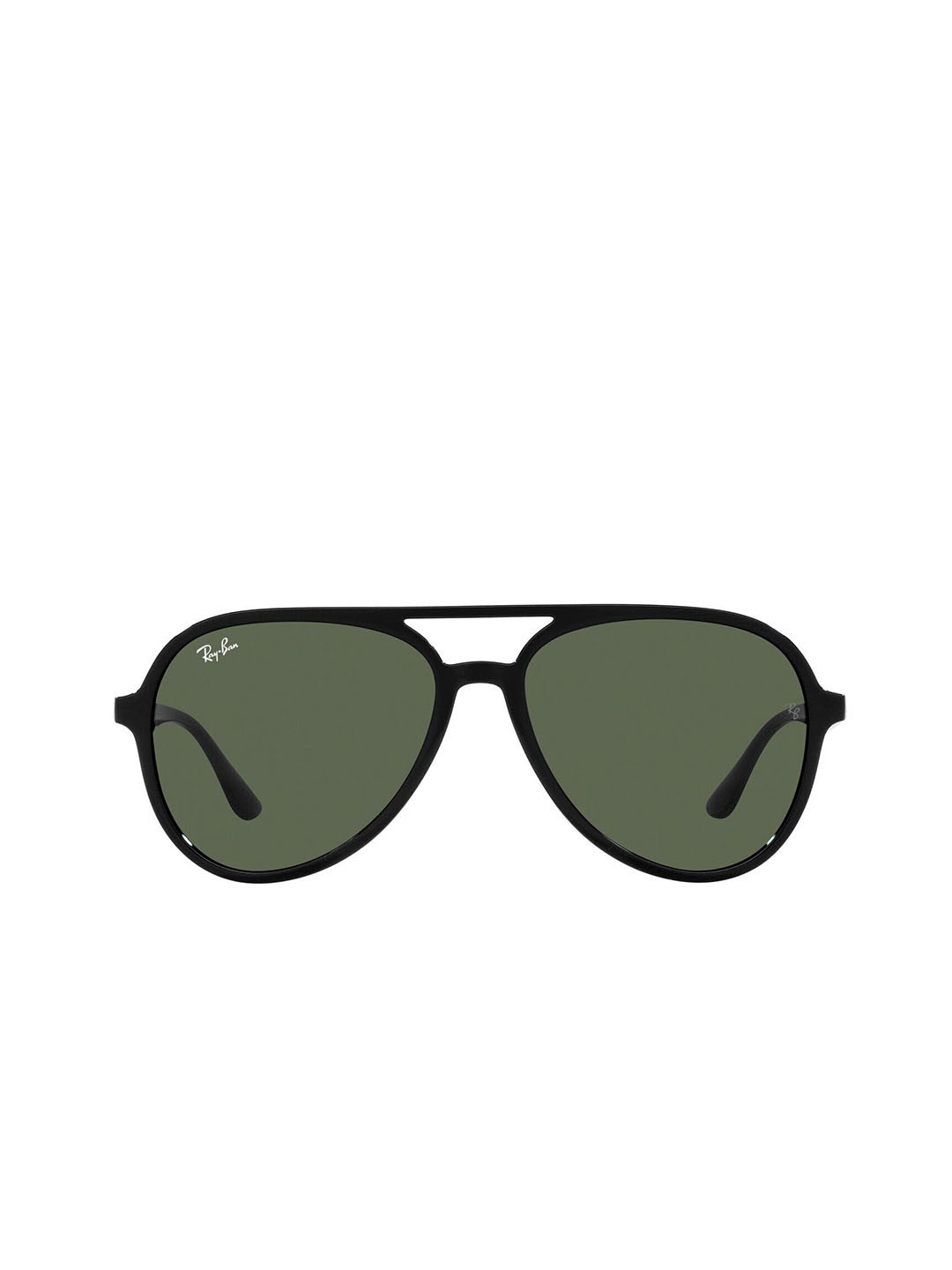 Buy RAY BAN Unisex UV Protected Green Lens Pilot Sunglasses 0RB4376601 ...