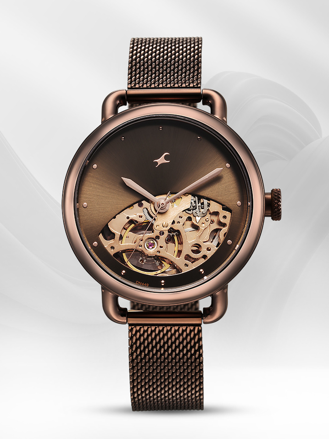 Buy Fastrack Women's Stainless Steel Automatic Skeleton Watch 6288QM01 ...