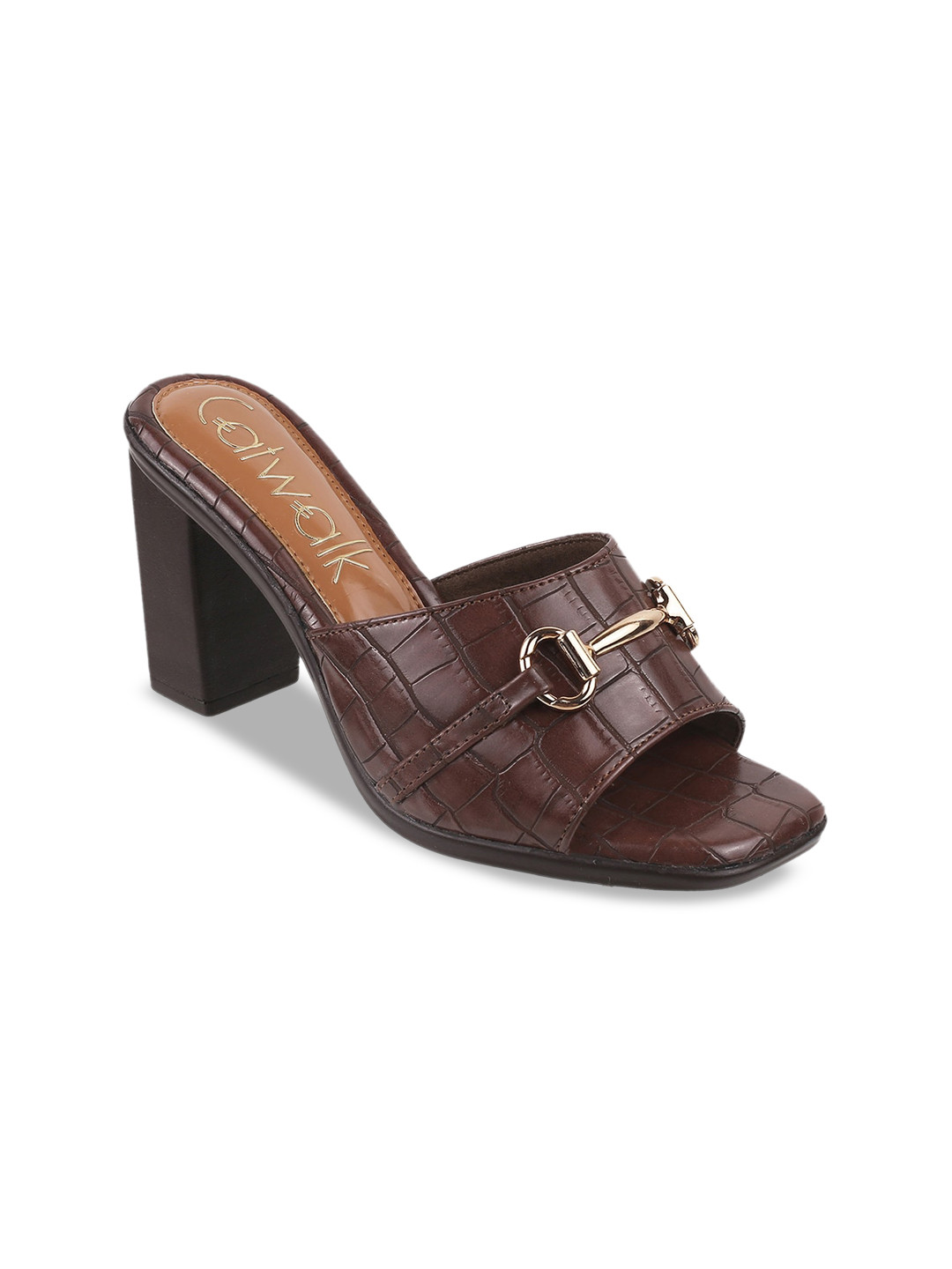 Buy Catwalk Textured Buckled Block Heels - Heels for Women 23046172 ...