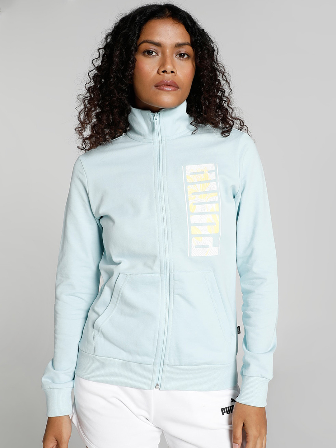 Buy Puma Abstract Graphic Regular Fit Sporty Jacket - Jackets for Women ...
