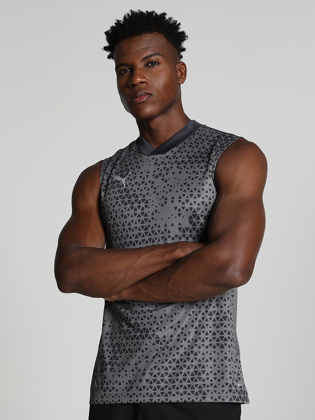 Buy Puma Men TeamCUP Training Logo Printed Slim Fit T Shirt - Tshirts ...