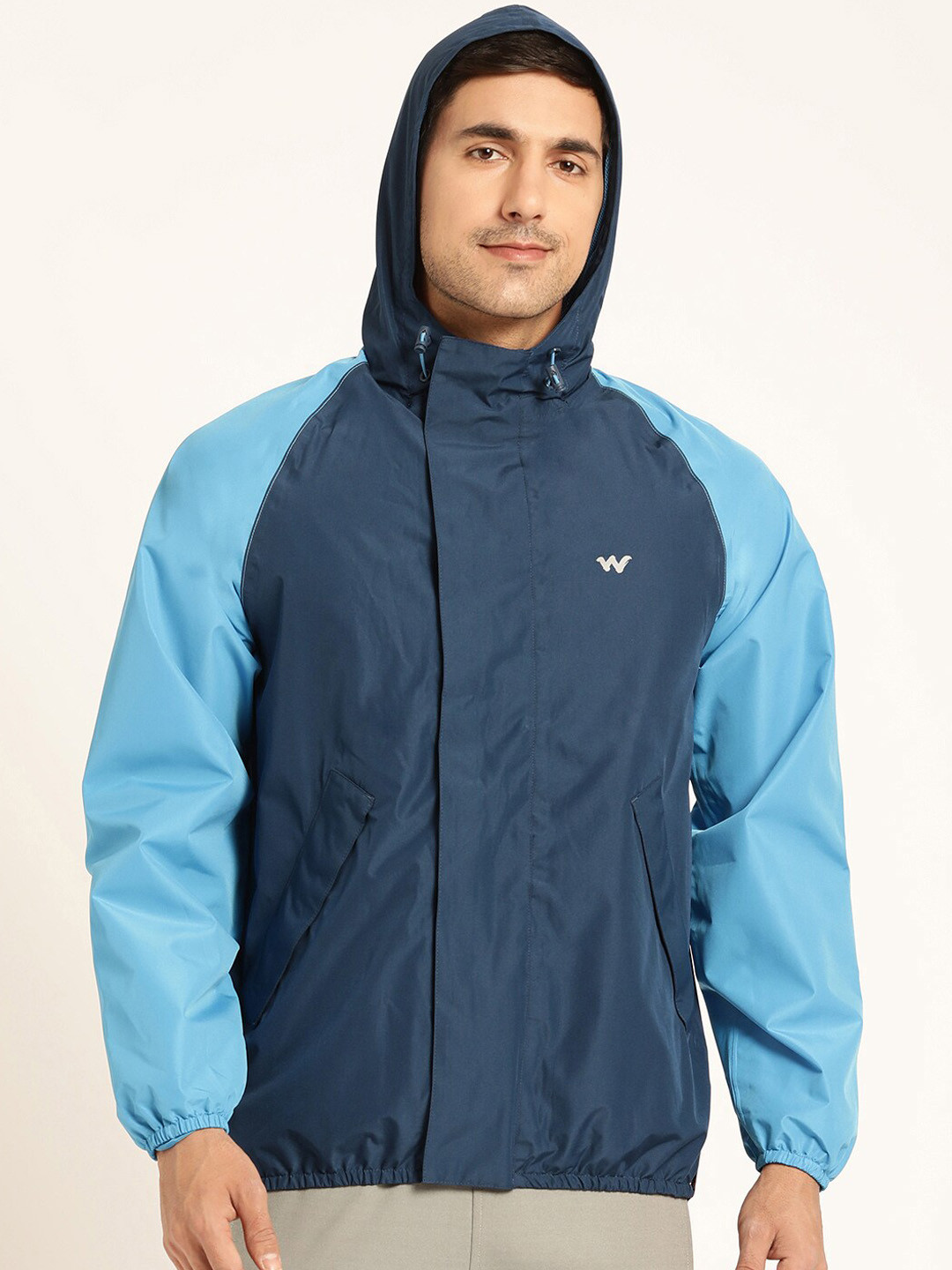 Buy Wildcraft Men Colourblocked Waterproof Breathable Rain Jacket ...