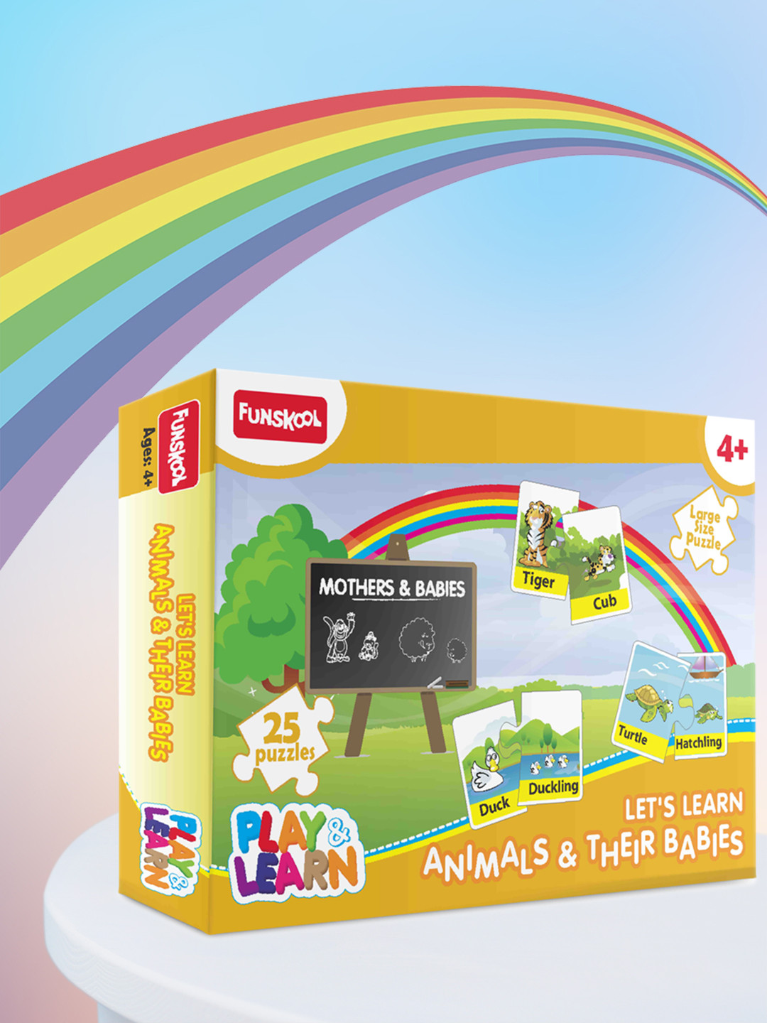 Buy Funskool Animals & Their Babies Puzzle - Activity Toys And Games ...