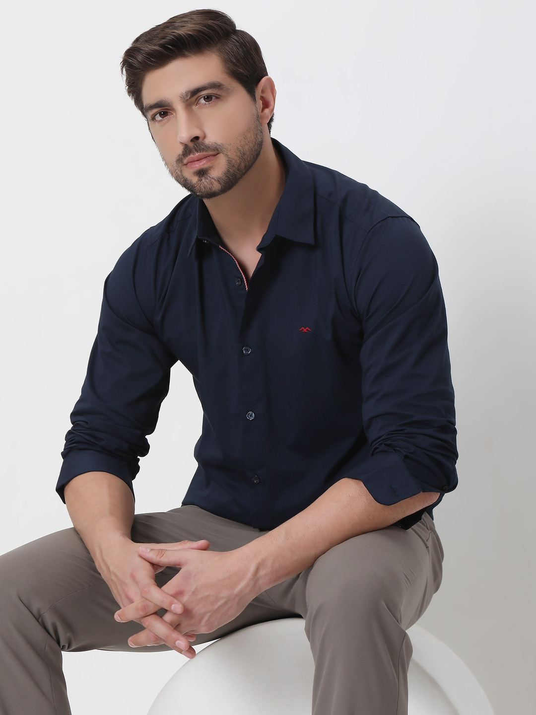 Buy Mufti Slim Fit Cotton Linen Casual Shirt - Shirts for Men 23051102 ...