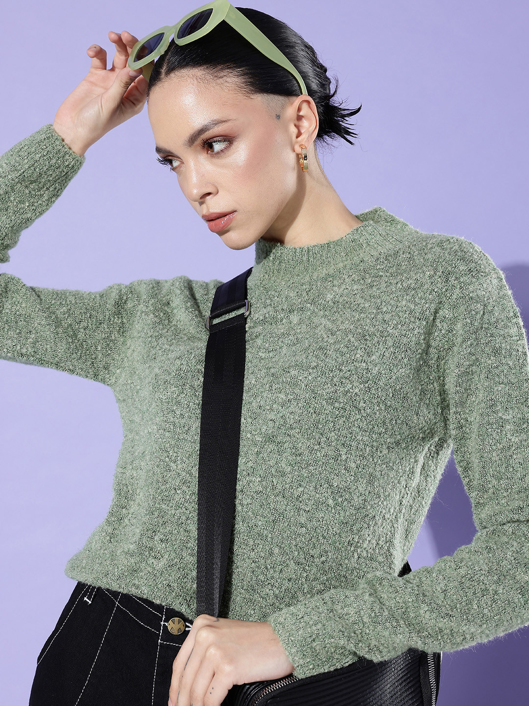 Buy 4WRD By Dressberry Dual Tone Pullover - Sweaters for Women 23054950 | Myntra