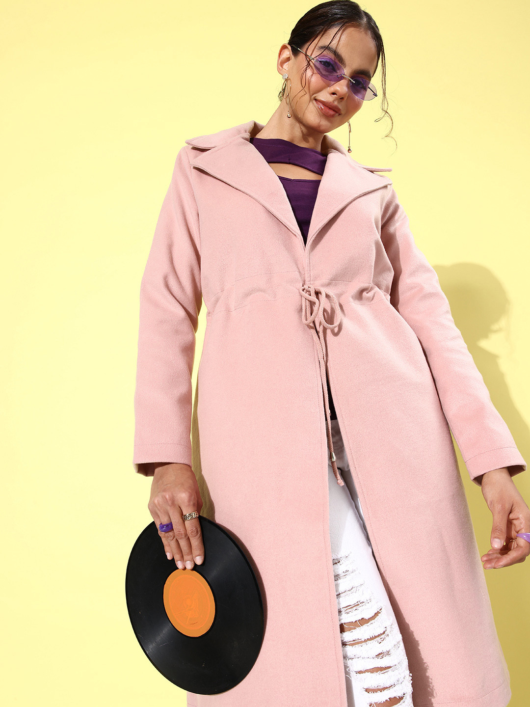 Buy 4WRD By Dressberry Notched Lapel Trench Coat - Coats for Women ...