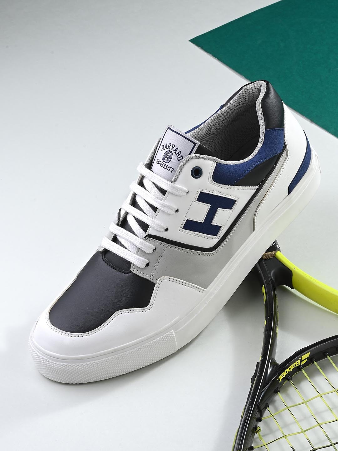 Buy Harvard Men White & Black Colourblocked Lightweight Comfort Insole ...