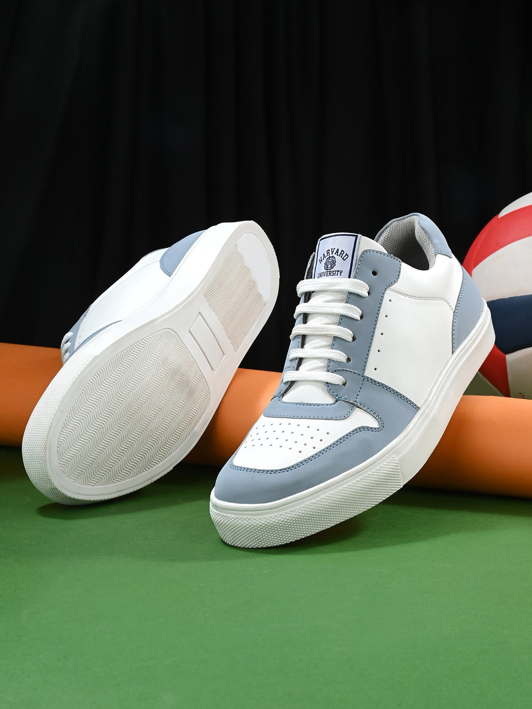Buy Harvard Men White & Blue Colourblocked Lightweight Comfort Insole ...