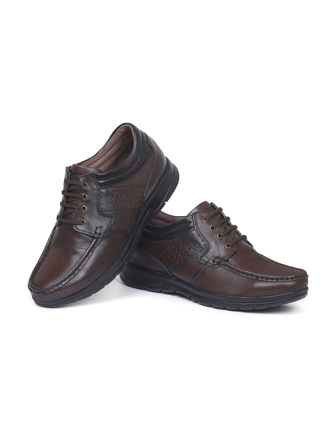 Buy Zoom Shoes Men Textured Leather Formal Derbys - Formal Shoes for ...