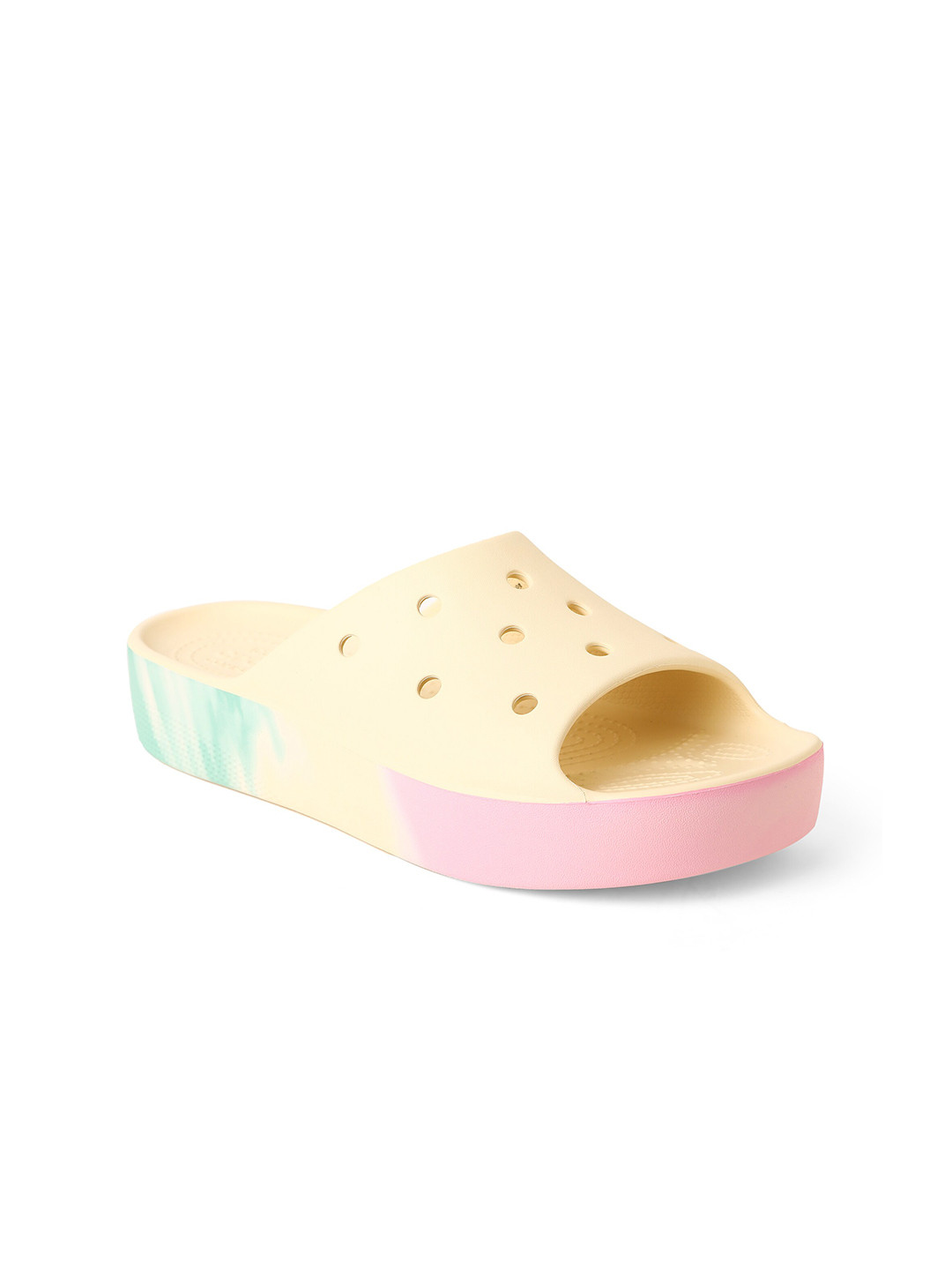 Buy Crocs Women Self Design Croslite Sliders - Flip Flops for Women ...
