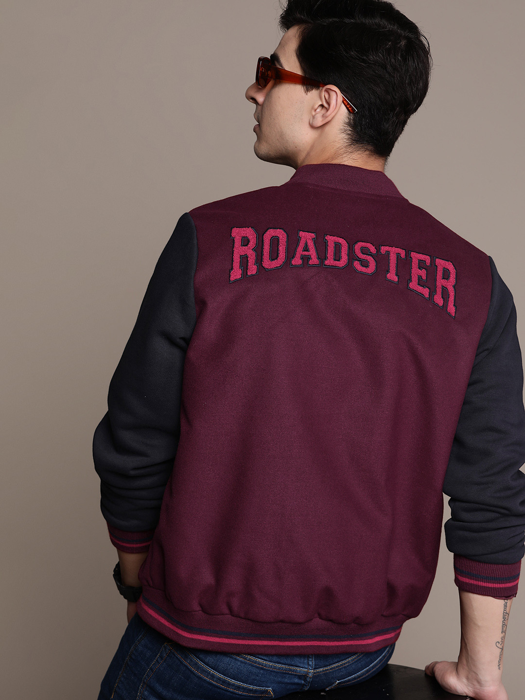 Buy The Roadster Lifestyle Co. Varsity Jacket - Jackets for Men ...