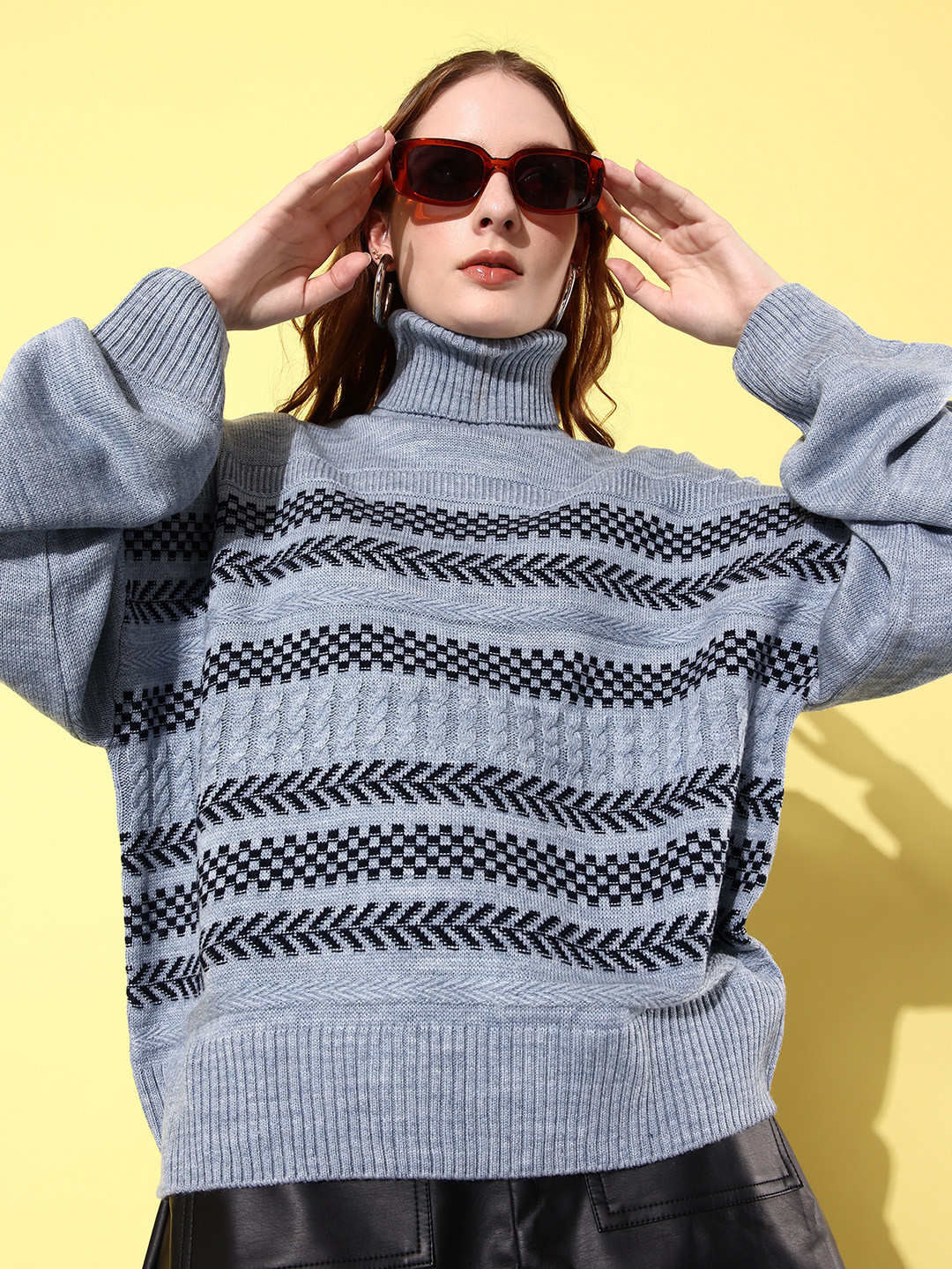Buy The Roadster Lifestyle Co. Women Striped Pullover - Sweaters for ...