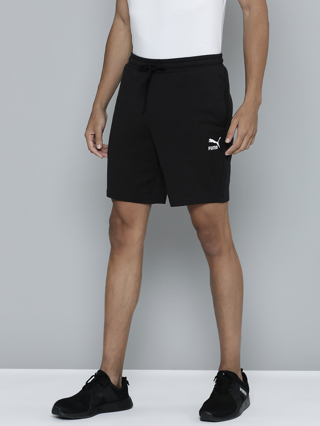 Buy Puma Men CLASSICS Pure Cotton Regular Fit Sports Shorts - Shorts ...