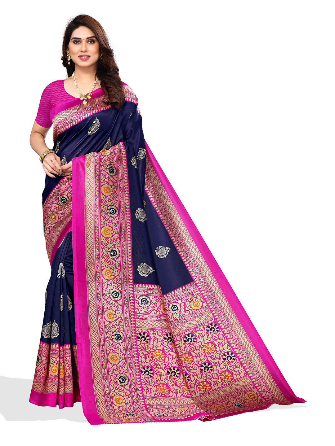 Buy AADVIKA Ethnic Motifs Bhagalpuri Saree - Sarees for Women 23083834 ...