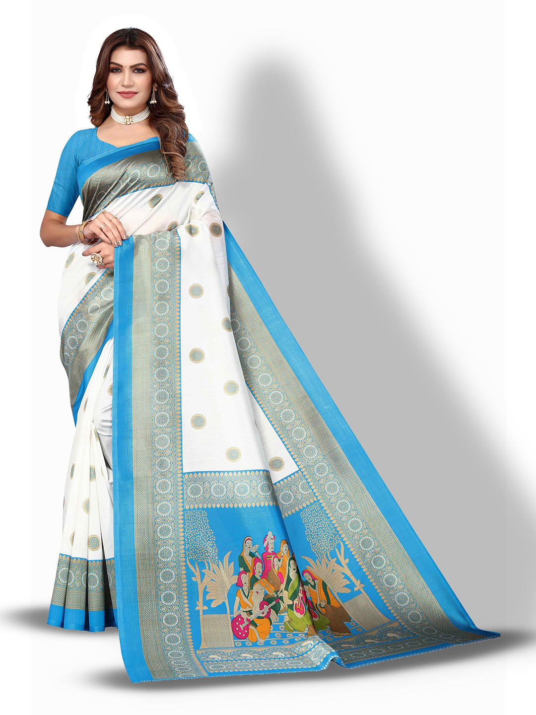 Buy AADVIKA Ethnic Motifs Bhagalpuri Saree - Sarees for Women 23083846 ...