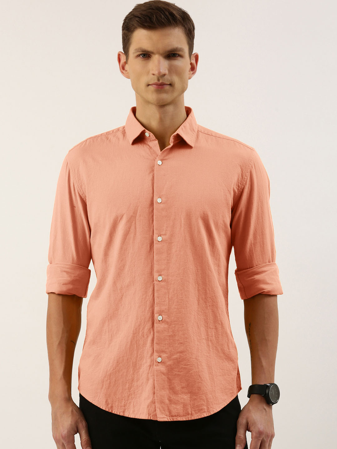 Buy IVOC Slim Fit Cotton Linen Casual Shirt - Shirts for Men 23087448 ...