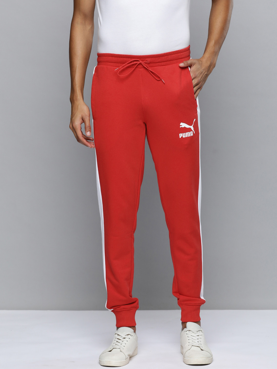 Buy Puma Men Side Stripe Iconic T7 Slim Fit Joggers - Track Pants for ...