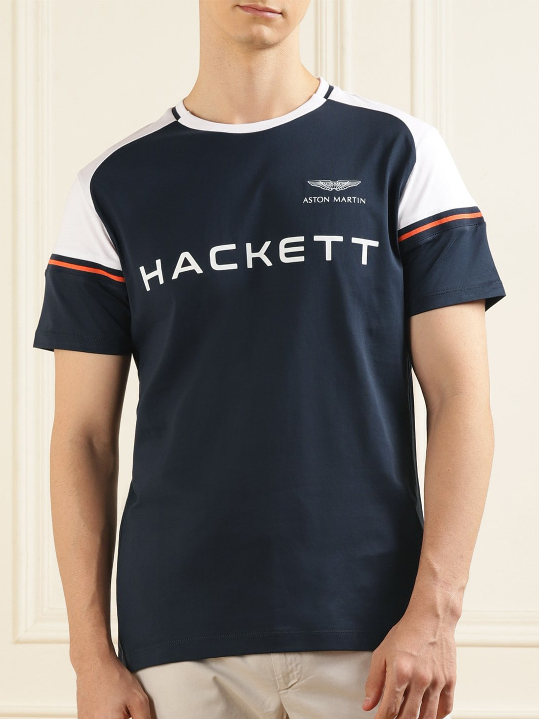 Buy HACKETT LONDON Typography Printed Cotton T Shirt - Tshirts for Men ...