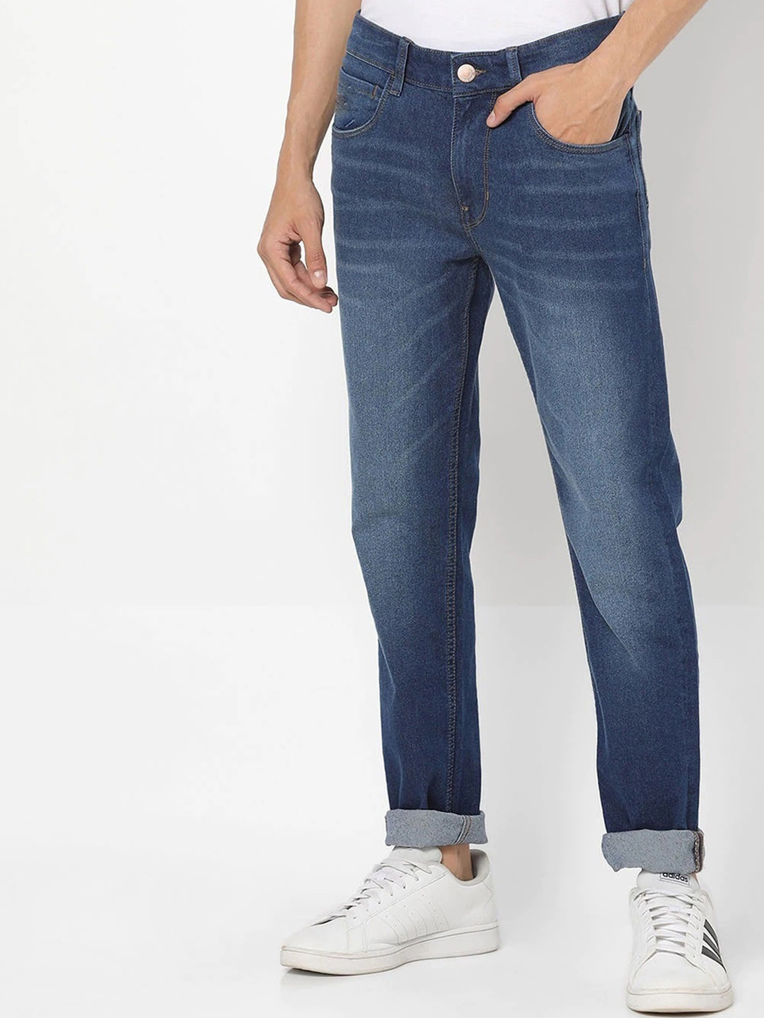 Buy FUBAR Men Slim Fit Mid Rise Heavy Fade Clean Look Jeans - Jeans for ...