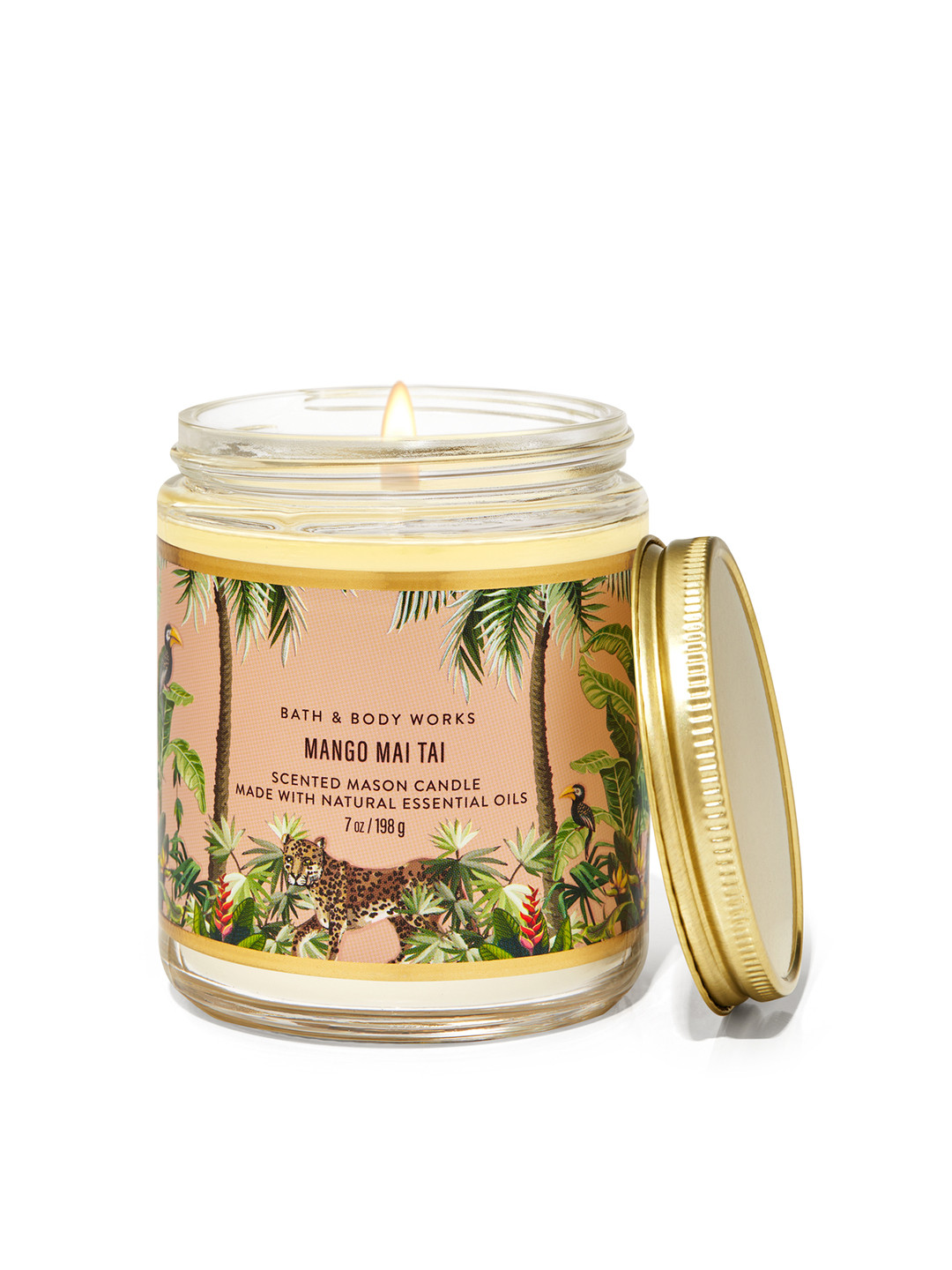 Buy Bath & Body Works Mango Mai Tai Mason Single Wick Candle With ...