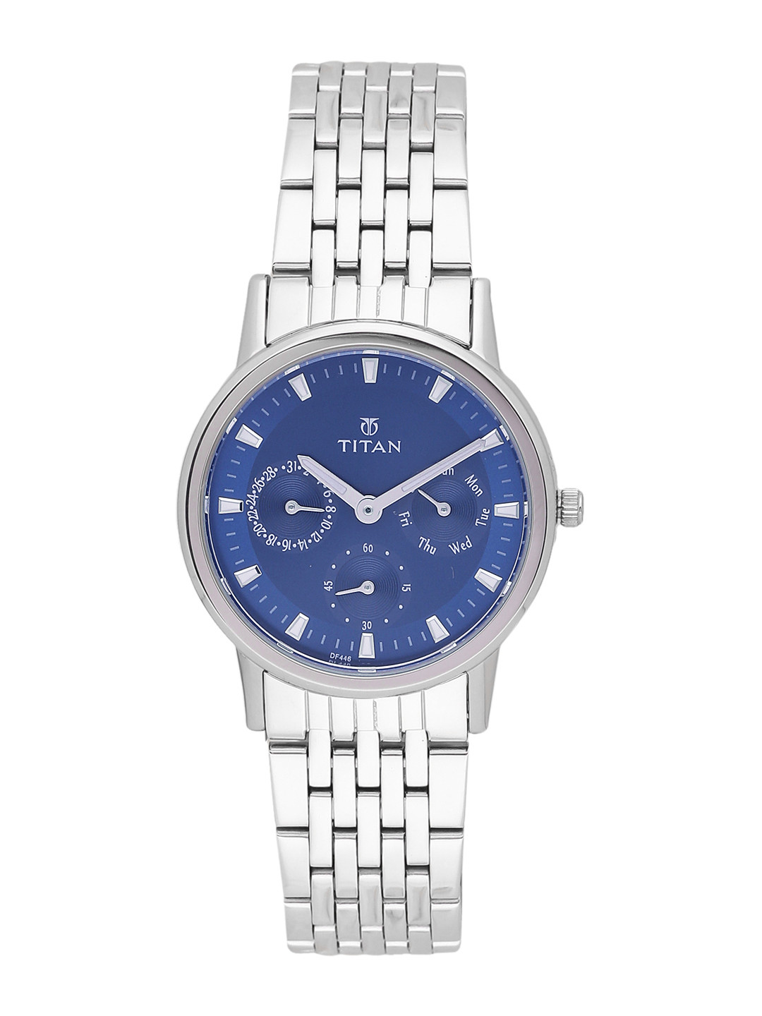 Buy Titan Women Blue Analogue Watch NJ2557SM03 - Watches for Women ...