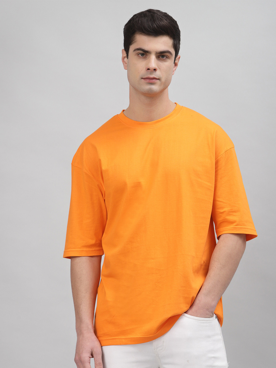 Buy Gavin Paris Drop Shoulder Pure Cotton Oversized T Shirt - Tshirts ...