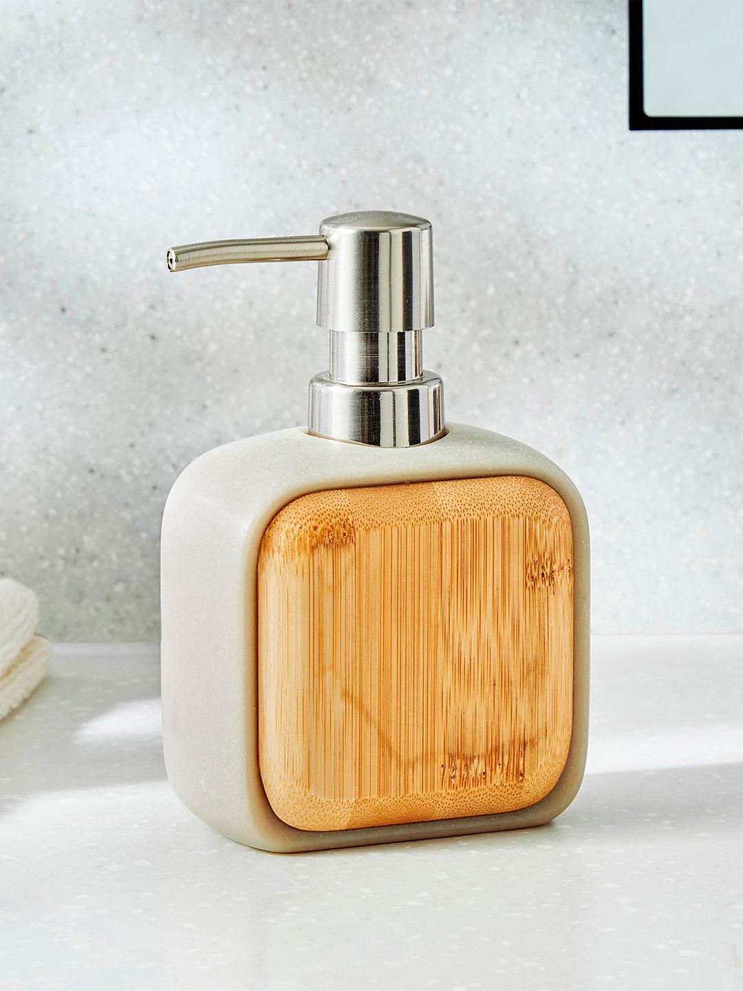 Buy Home Centre Senegal Ritz Beige & Brown Colourblocked Soap Dispenser ...