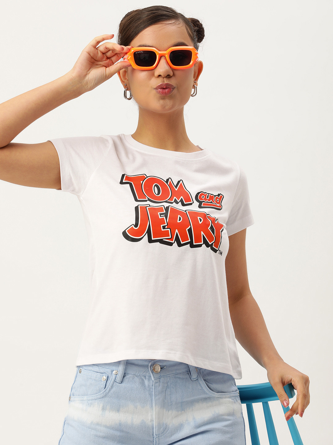 Buy Kook N Keech Toons Women Tom & Jerry Printed T Shirt - Tshirts for ...