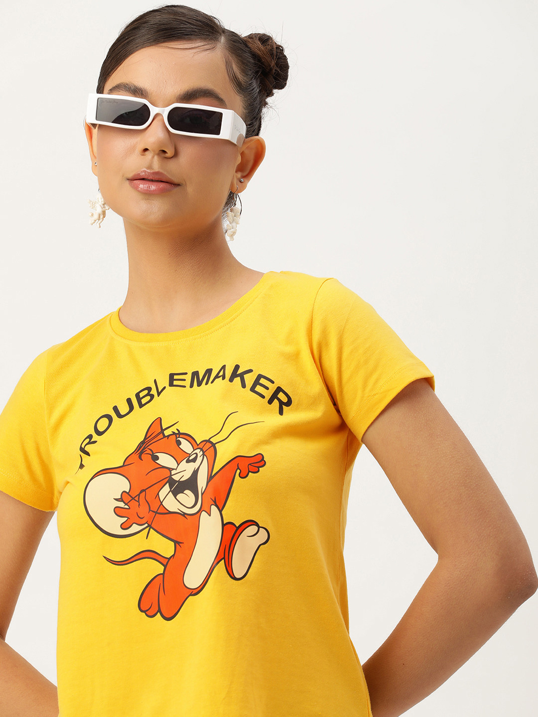 Buy Kook N Keech Toons Women Tom & Jerry Printed T Shirt - Tshirts for ...