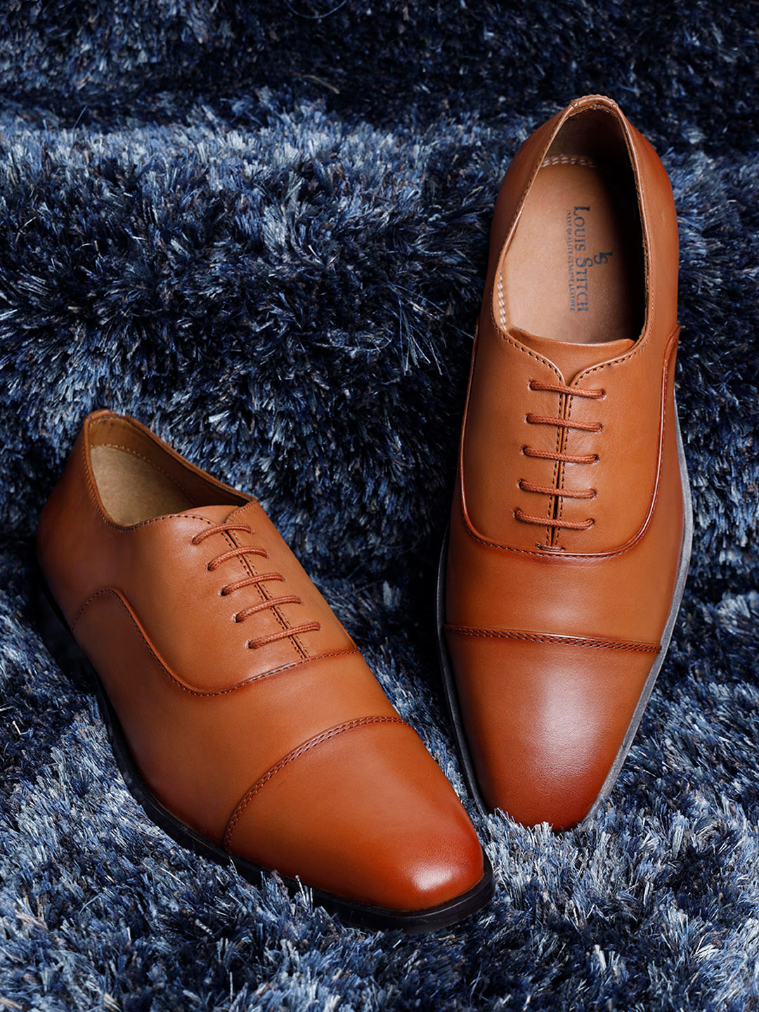 Buy LOUIS STITCH Men Premium Leather Dual Tone Patina Oxford Shoes ...