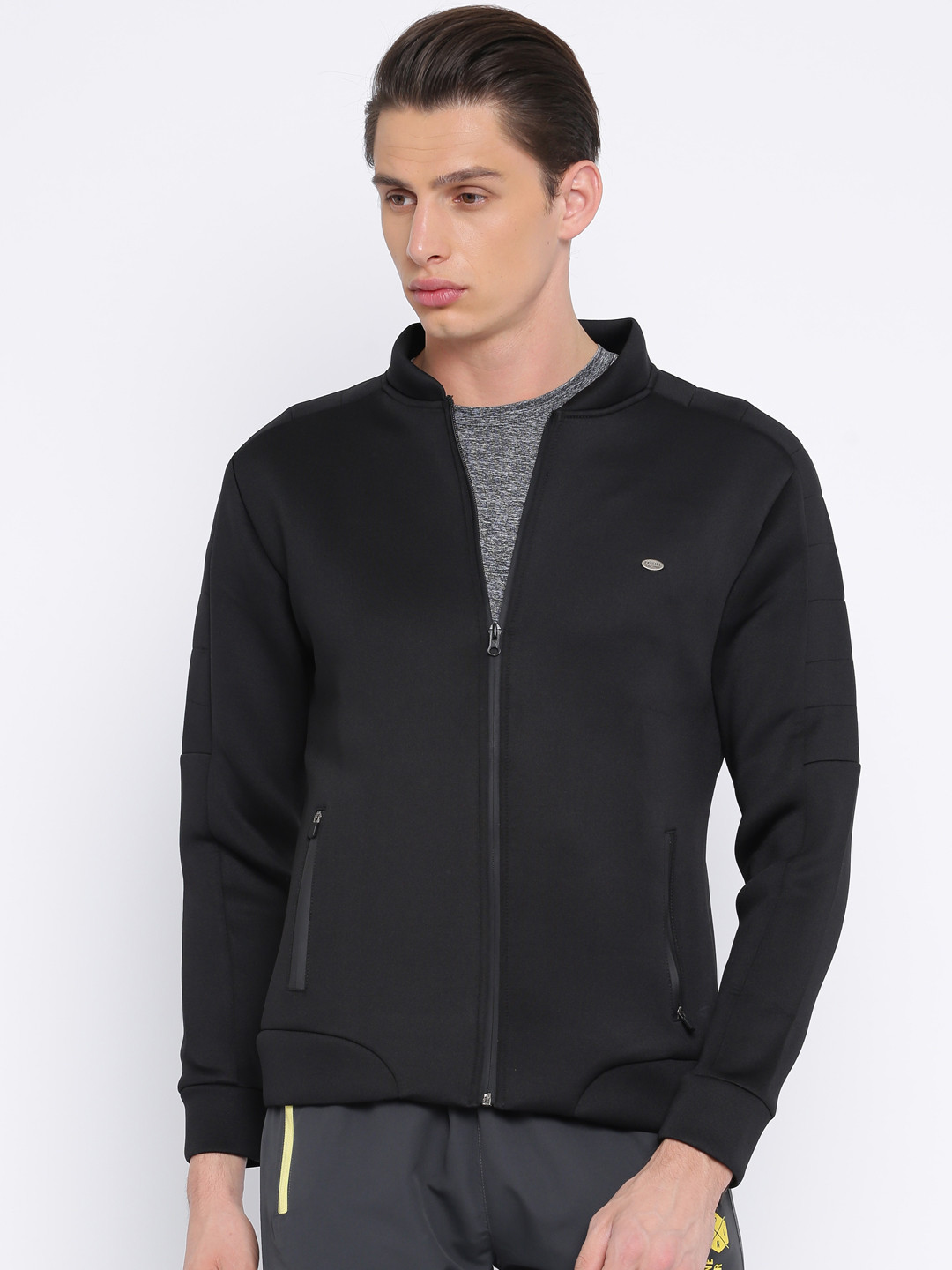 Buy Proline Active Men Black Solid Sporty Jacket - Jackets for Men ...
