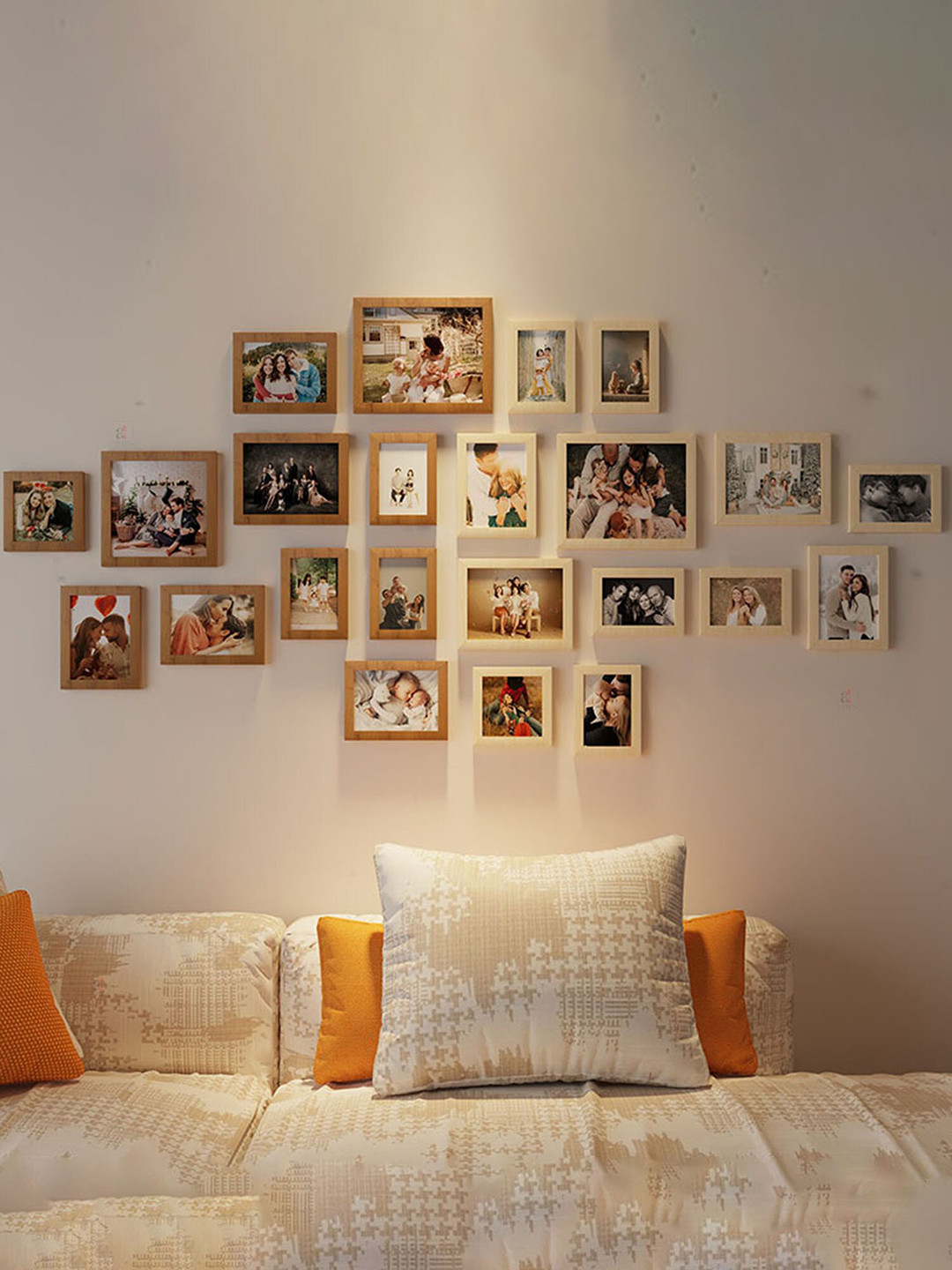 Buy Art Street Brown 23 Pieces Collage Photo Frames - Photo Frames for ...