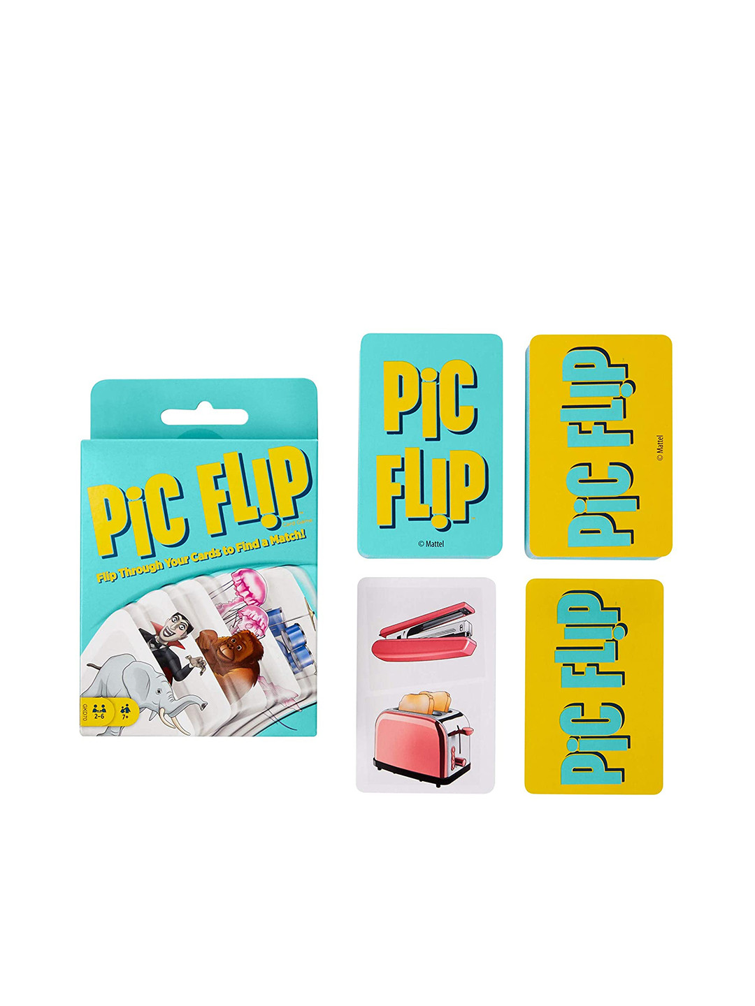 Buy Mattel Games Multicoloured Pic Flip Card Game - Activity Toys And ...
