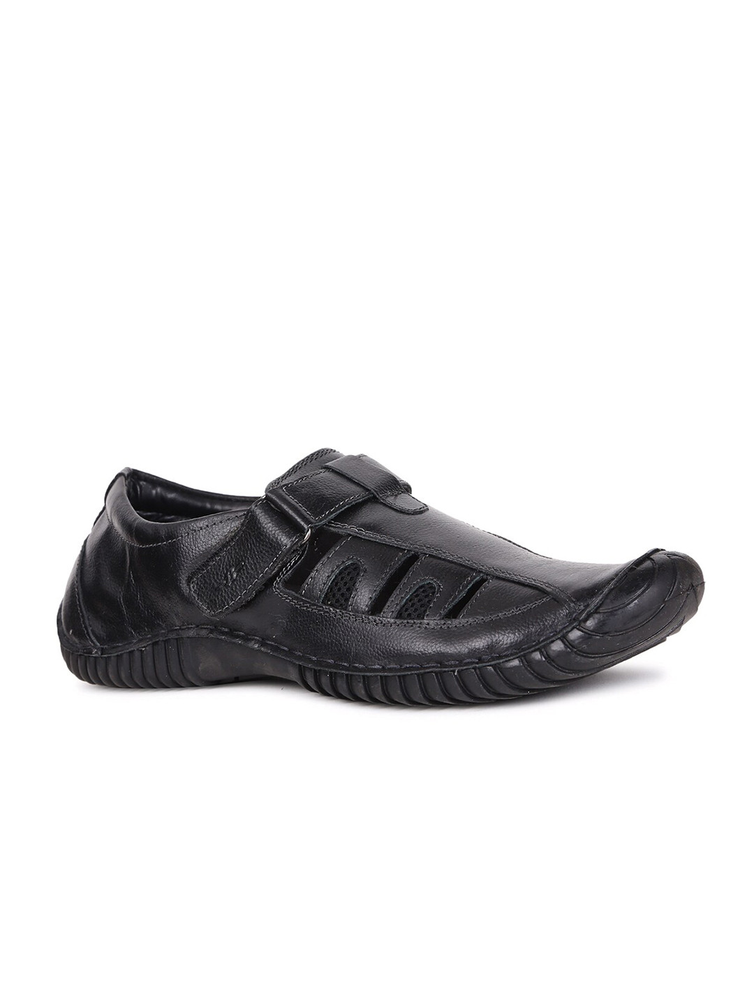 Buy Bata Men Textured Leather Shoe Style Sandals - Sandals for Men ...