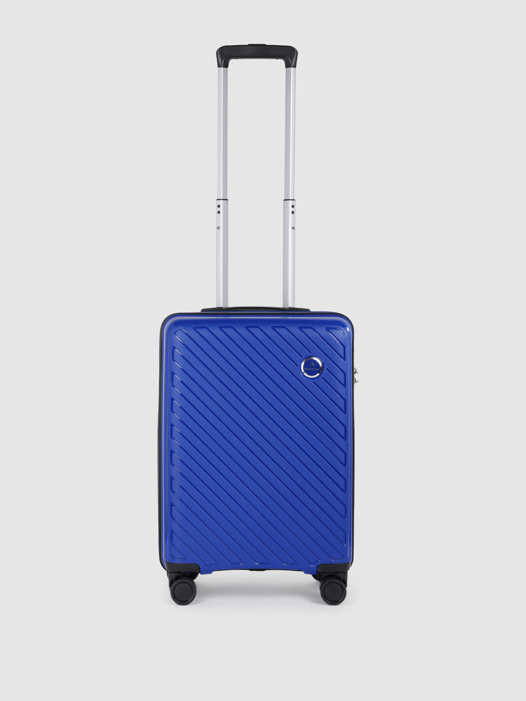 Buy Aristocrat Diagonally Striped Hard Sided Small Trolley Suitcase ...
