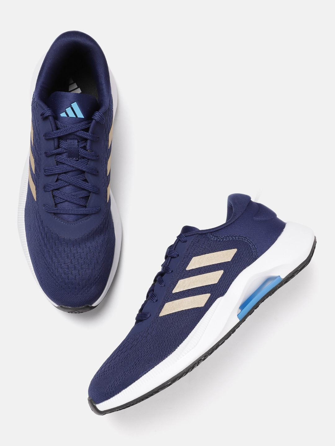 Buy ADIDAS Men Woven Design Astor Run Running Shoes With Striped Detail ...
