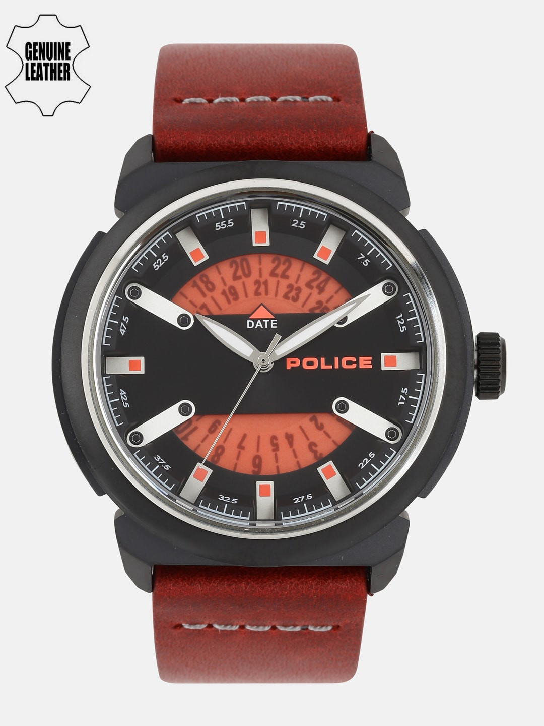 Buy Police Men Black & Red Analogue Watch PL14544JSB02_BBD - Watches ...