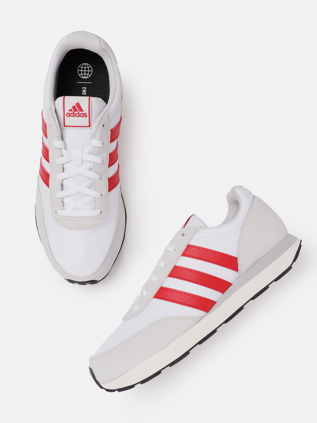 Buy ADIDAS Men Striped Detail Round Toe RUN 60s 3.0 Running Shoes ...