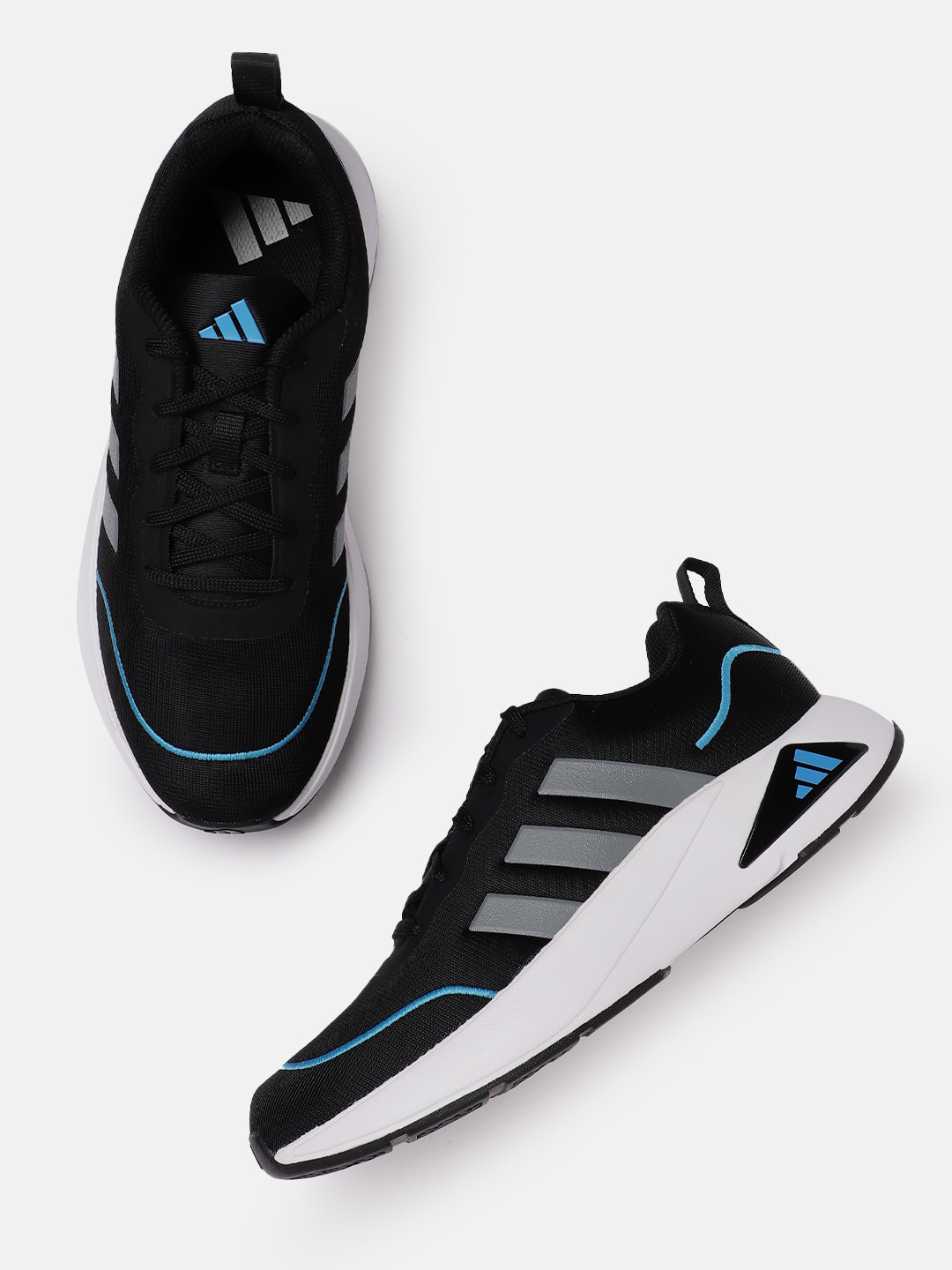 Buy ADIDAS Men Woven Design Round Toe Flaze Mode Running Shoes With ...