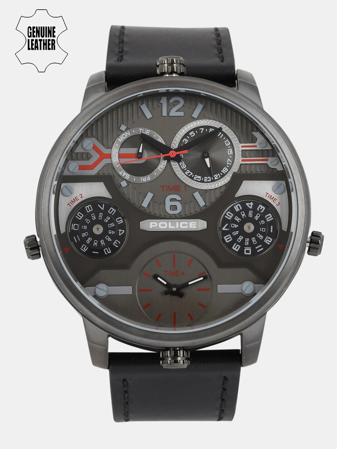 Buy Police Men Gunmetal Toned Analogue Watch PL14838JSU02 - Watches for ...