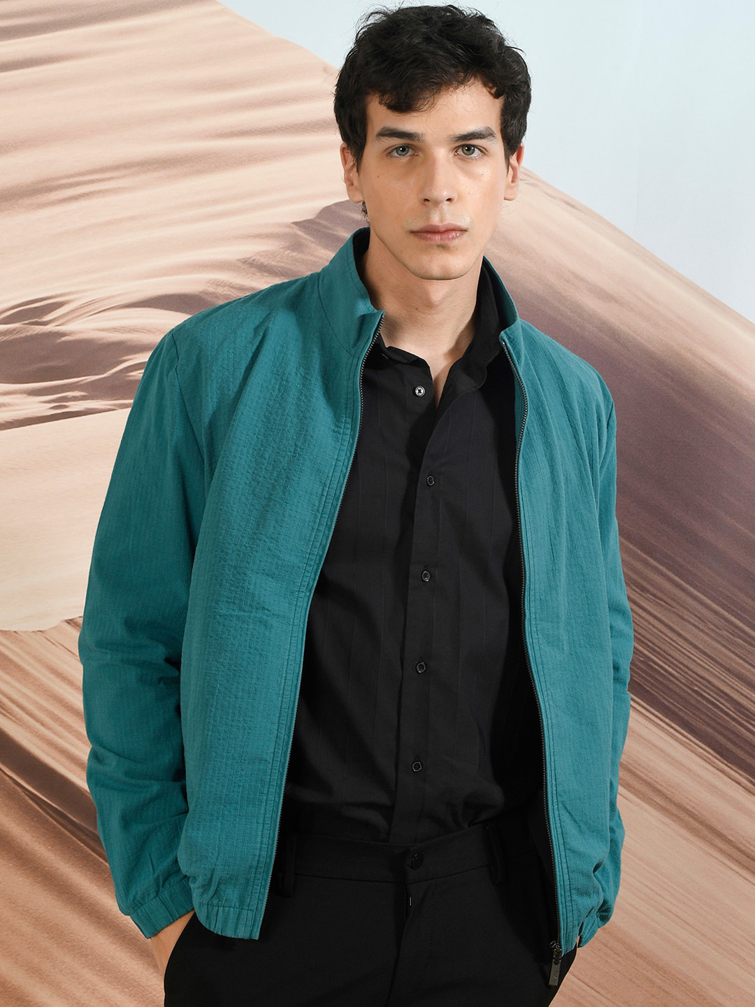 Buy RARE RABBIT Stand Collar Bomber Jacket - Jackets for Men 23132716 ...