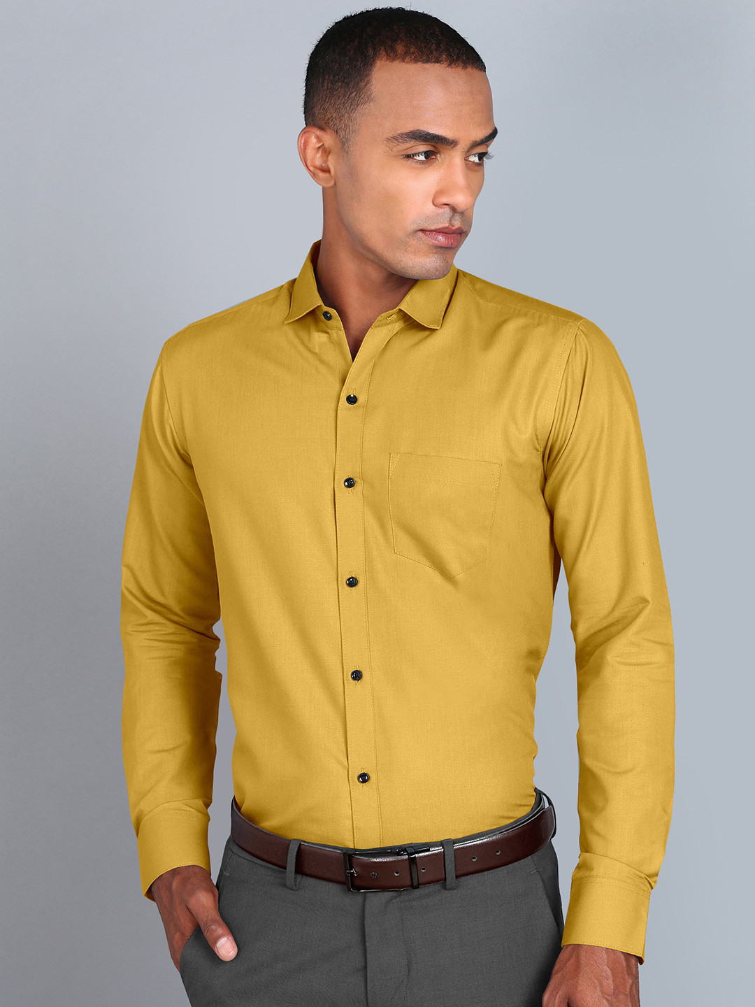 Buy Fibermill Smart Slim Fit Cotton Formal Shirt - Shirts for Men ...