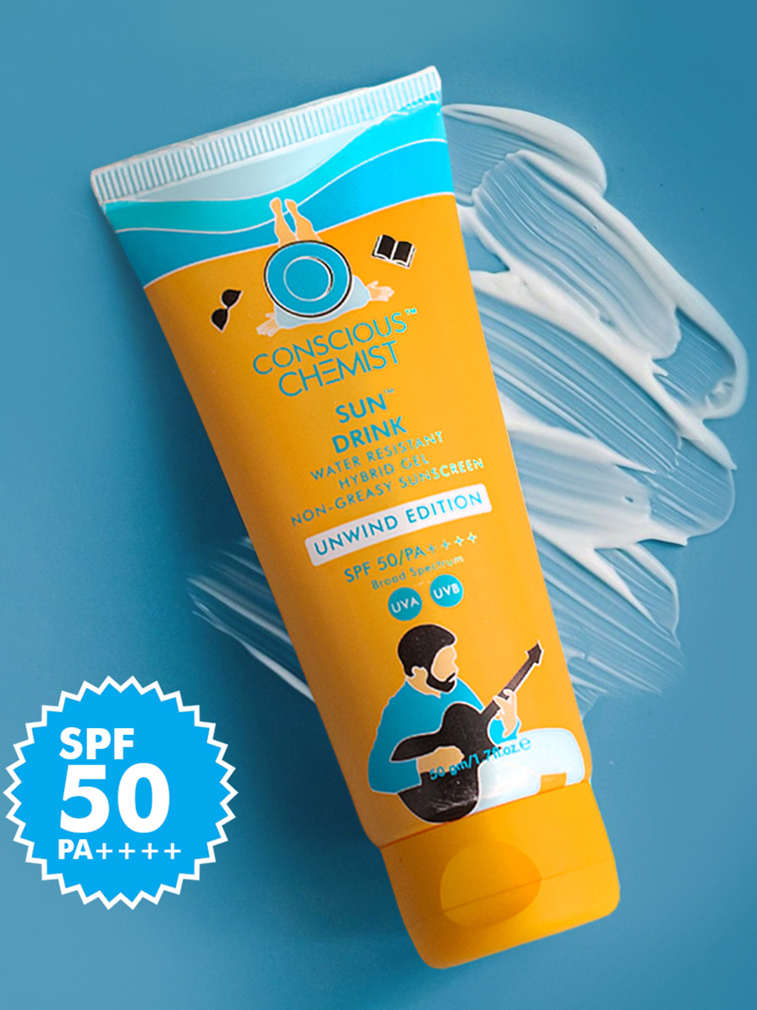 Buy Conscious Chemist Water Resistant Sunscreen SPF50 With Ceramide ...