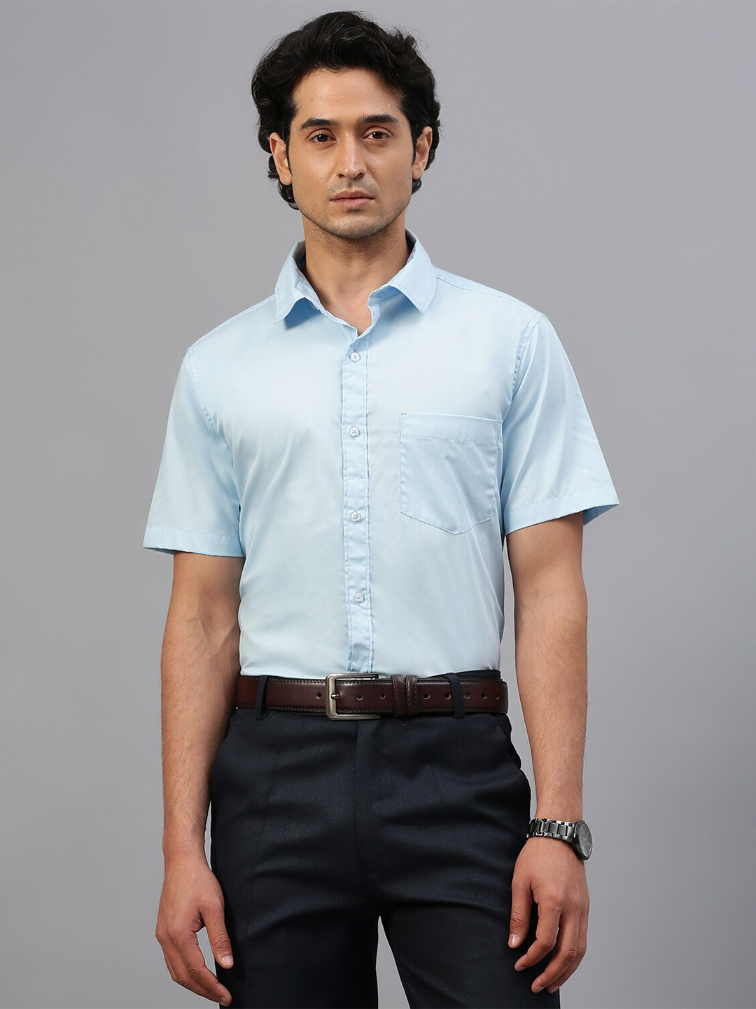 Buy FTX Standard Spread Collar Pure Cotton Formal Shirt - Shirts for ...