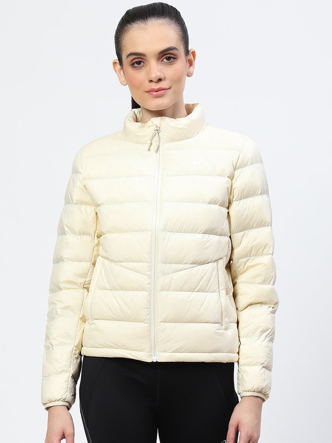Buy ASICS Mock Collar Lightweight Puffer Jacket - Jackets for Women ...