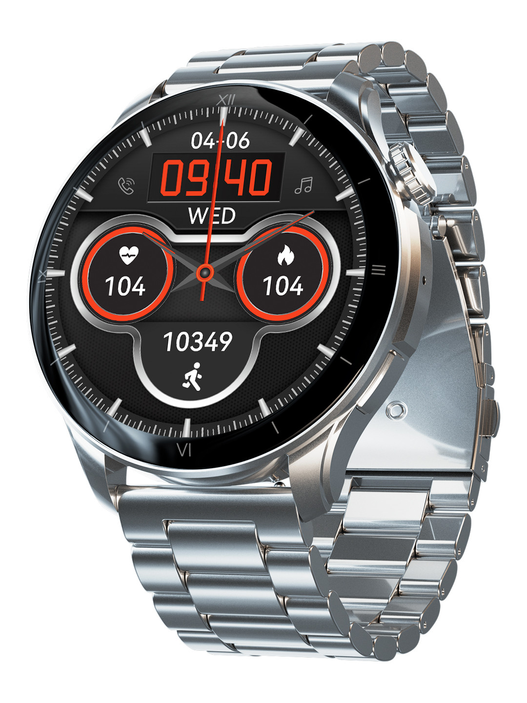Buy Pebble 1.43" Amoled Display Luxury Smartwatch Always On Display BT ...