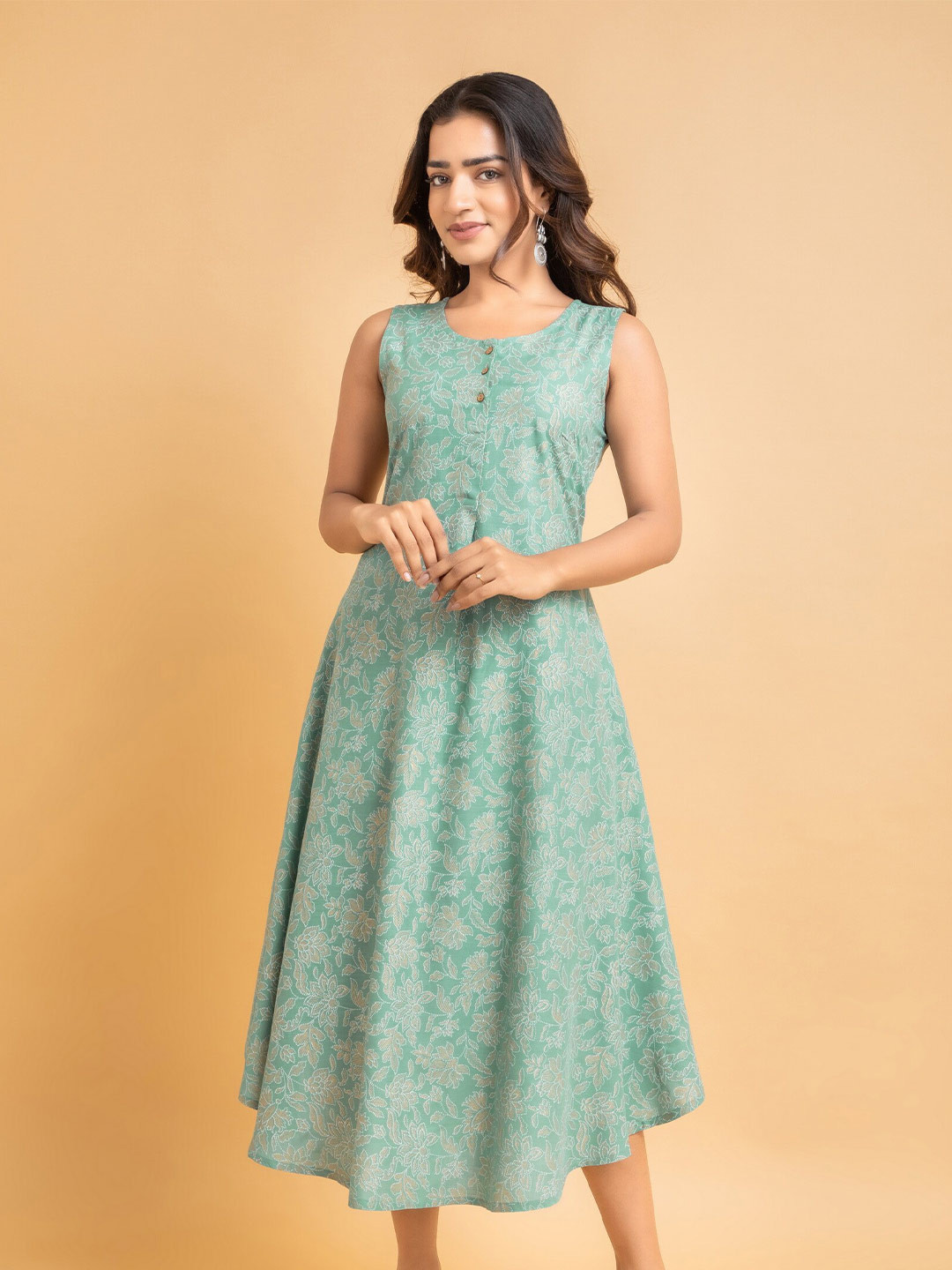 Buy SUTI Floral Printed A Line Midi Dress - Dresses for Women 23139910 ...